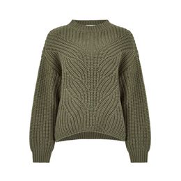 Apricot Chunky Cable Knit Jumper ' ' Damen Gr&ouml;&szlig;e S khaki