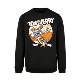 F4NT4STIC Sweatshirt 'Tom And Jerry Play Baseball' Herren Gr&ouml;&szlig;e XXXL orange / schwarz / wei&szlig;