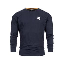 INDICODE Jeans Shirt 'Trense ' Herren Gr&ouml;&szlig;e L navy / wei&szlig;