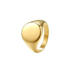 Hey Happiness Ring 'Signet' Herren Gr&ouml;&szlig;e 65 gold