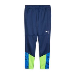 Puma Sporthose 'IndividualCUP' Herren Gr&ouml;&szlig;e XL blau / navy / neongr&uuml;n / wei&szlig;