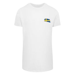 F4NT4STIC Shirt 'Sweden Schweden Flagge' Herren Gr&ouml;&szlig;e L blau / gelb / wei&szlig;