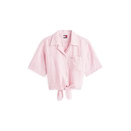 Tommy Jeans Bluse Damen Gr&ouml;&szlig;e XXS pink / wei&szlig;