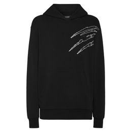 Plein Sport Sweatshirt 'Scratch' Herren Gr&ouml;&szlig;e 5XL schwarz / silber