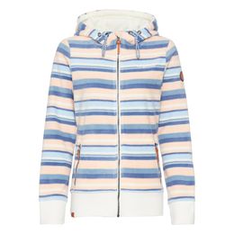 Kangaroos Fleecejacke Damen Gr&ouml;&szlig;e XL hellblau / dunkelblau / pfirsich / wei&szlig;
