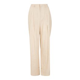 Apricot Linen Blend Cinch Hem Trousers ' ' Damen Gr&ouml;&szlig;e 38 creme