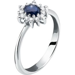 Christ Ring Damen Gr&ouml;&szlig;e 56 blau / wei&szlig;