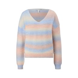 QS Pullover Damen Gr&ouml;&szlig;e XL pastellblau / pastellgelb / apricot