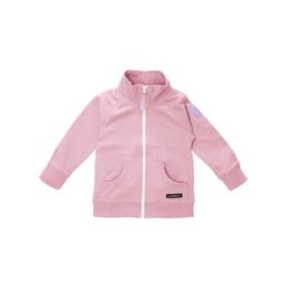 Villervalla Sweatjacke M&auml;dchen Gr&ouml;&szlig;e 128 blau / rosa / schwarz