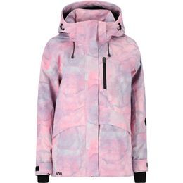SLOPE Jacke'Kenai' Damen Gr&ouml;&szlig;e XXXS hellblau / helllila / hellpink / schwarz Winterjacke