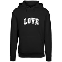 F4NT4STIC Sweatshirt 'Love University Valentinstag Herz' Damen Gr&ouml;&szlig;e S schwarz / wei&szlig;