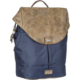 Zwei Laptoprucksack 'Olli' Damen Gr&ouml;&szlig;e One Size dunkelblau / braun