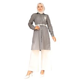 Modamihram Set Damen Gr&ouml;&szlig;e 48 schwarz / wei&szlig;