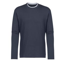 Mey Shirt Herren Gr&ouml;&szlig;e M dunkelblau / wei&szlig;