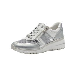 Marco Tozzi Sneaker Damen Gr&ouml;&szlig;e 42 silber / wei&szlig;
