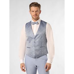 Wilvorst Anzugweste Herren Gr&ouml;&szlig;e 48 hellblau / wei&szlig;