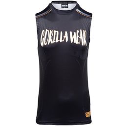 Gorilla Wear Top Herren Gr&ouml;&szlig;e XL grau / orange / schwarz / wei&szlig;