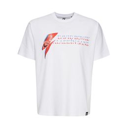 Recovered T-Shirt 'David Bowie Aladdin Sane' Herren Gr&ouml;&szlig;e XL wei&szlig;