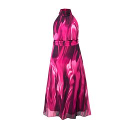 Ulla Popken Kleid Damen Gr&ouml;&szlig;e 52 aubergine / cyclam / pink / rosa Winterkleid