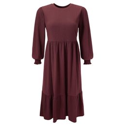 Aniston Kleid Damen Gr&ouml;&szlig;e 44 bordeaux Winterkleid