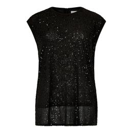 Apricot Sleeveless Sequin Top ' ' Damen Gr&ouml;&szlig;e L schwarz