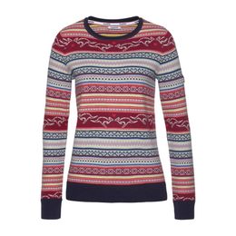 Kangaroos Pullover Damen Gr&ouml;&szlig;e M nachtblau / helllila / rot / wei&szlig;