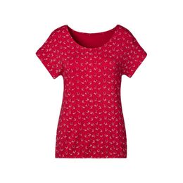 Lascana T-Shirt Damen Gr&ouml;&szlig;e XS rot / wei&szlig;