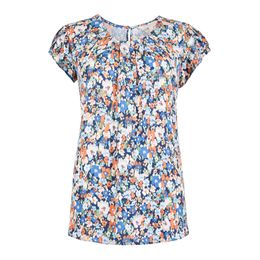 Apricot Ditsy Floral Tulip Sleeve Top ' ' Damen Gr&ouml;&szlig;e S navy