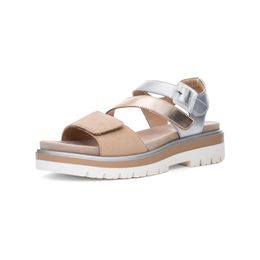 Ara Sandale Damen Gr&ouml;&szlig;e 43 camel / rosegold / silber
