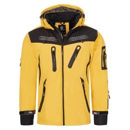 Rock Creek Outdoorjacke Herren Gr&ouml;&szlig;e L gelb / schwarz