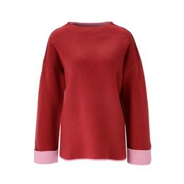 Aniston Selected Pullover Damen Gr&ouml;&szlig;e L/XL rosa / feuerrot