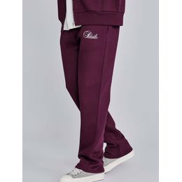 SikSilk Sporthose 'Essentials Track Pants' Herren Gr&ouml;&szlig;e XL bordeaux