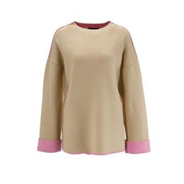 Aniston Selected Pullover Damen Gr&ouml;&szlig;e 4XL beige / pink