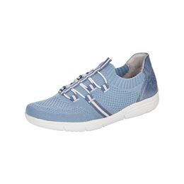 Rieker Slip On Damen Gr&ouml;&szlig;e 43 taubenblau / hellblau / wei&szlig;