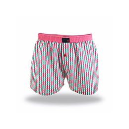Unabux Boxershorts 'Prints' Herren Gr&ouml;&szlig;e XXL t&uuml;rkis / pink / wei&szlig;