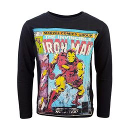 Marvel Avengers Shirt 'Iron Man' Jungen Gr&ouml;&szlig;e 158 schwarz