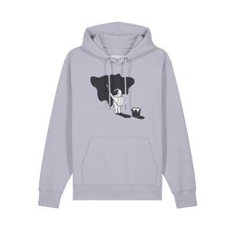 Watapparel Sweatshirt ' Painting space ' Herren Gr&ouml;&szlig;e XXL grau / flieder / wei&szlig;