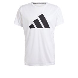 adidas Performance Funktionsshirt 'Run It' Herren Gr&ouml;&szlig;e M schwarz / wei&szlig;
