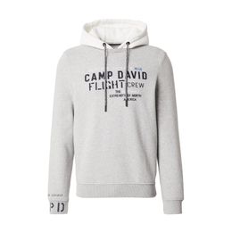 CAMP DAVID Sweatshirt Herren Gr&ouml;&szlig;e XL navy / azur / graumeliert / wei&szlig;
