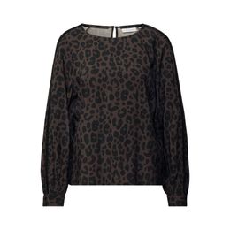 Street One Bluse 'Leo' Damen Gr&ouml;&szlig;e XXXL dunkelbraun / schwarz
