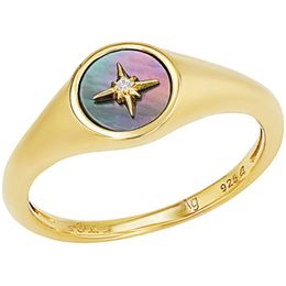 s.Oliver Ring Damen Gr&ouml;&szlig;e 56 blau / gold / lila