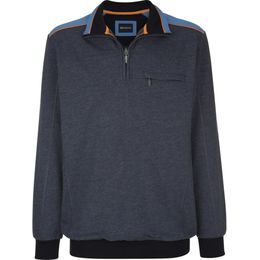 Babista Sweatshirt 'Fioravento' Herren Gr&ouml;&szlig;e L hellblau / dunkelblau / orange