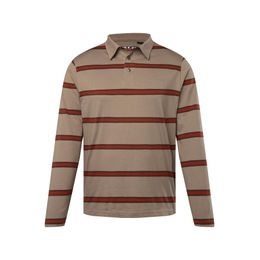 John F. Gee Shirt Herren Gr&ouml;&szlig;e 8XL beige / braun / weinrot