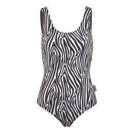 Beco The World Of Aquasports Badeanzug 'Zebra Vibes' Damen Gr&ouml;&szlig;e 4XL schwarz / wei&szlig;