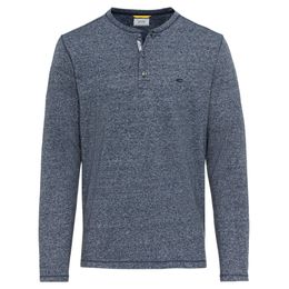 Camel Active Langarm Henleyshirt aus nachhaltigen Baumwollmix Herren Gr&ouml;&szlig;e M dunkelblau