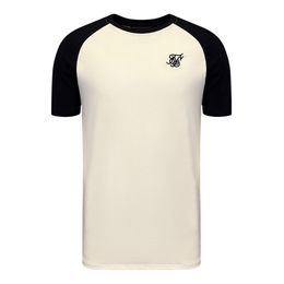 SikSilk T-Shirt Herren Gr&ouml;&szlig;e XS creme / schwarz