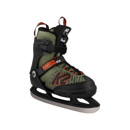 K2 Schlittschuh 'RAIDER ICE' Jungen Gr&ouml;&szlig;e 29.5 grau / dunkelgr&uuml;n / orange / schwarz / wei&szlig;