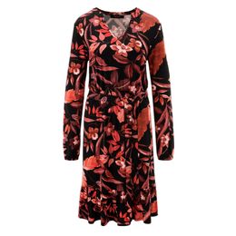 Aniston Casual Kleid Damen Gr&ouml;&szlig;e 46 rot / schwarz Winterkleid