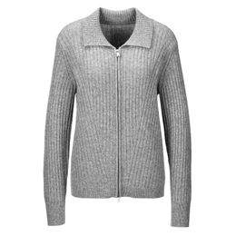 Madeleine Mode Madeleine Strickjacke Damen Gr&ouml;&szlig;e 4XL graumeliert