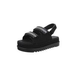 Ital-Design Sandalette Damen Gr&ouml;&szlig;e 38 schwarz / wei&szlig;